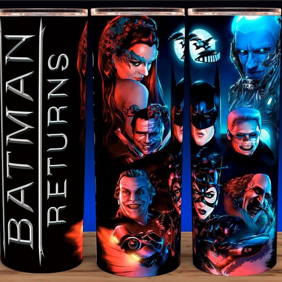 Dining | Batman Returns With Poison Ivy And Mr Freeze Cup Mug Tumbler ...